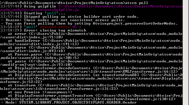 Error: closing tag mismatch · Issue #330 · atSCM/atscm · GitHub
