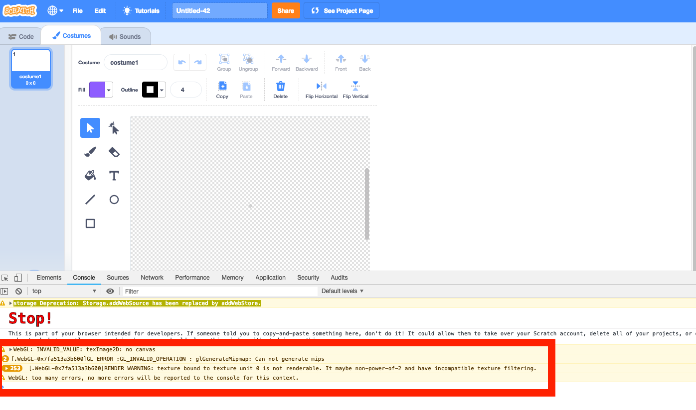Painting sprite will raise 'WebGL: INVALID_VALUE: texImage2D: no canvas' · Issue #417 ...