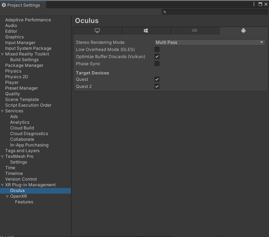 Unable to Deploy OpenXR MRTK to Oculus Quest 2 · Issue #9499 · microsoft/MixedRealityToolkit ...