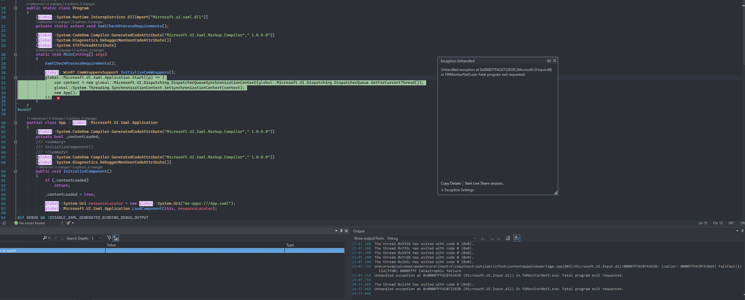 App crash while dragging to 2nd display (1.1.0-preview2) · Issue #2438 · microsoft/WindowsAppSDK ...