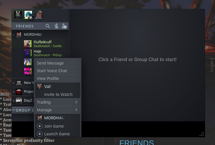 Steam Chat Friends List Right Click Context Menu Rendering Problems · Issue #8324 ...