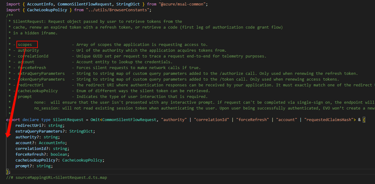 instance.acquireTokenSilent({account:account[0],scopes:['openid']}) Why not take effect · Issue ...