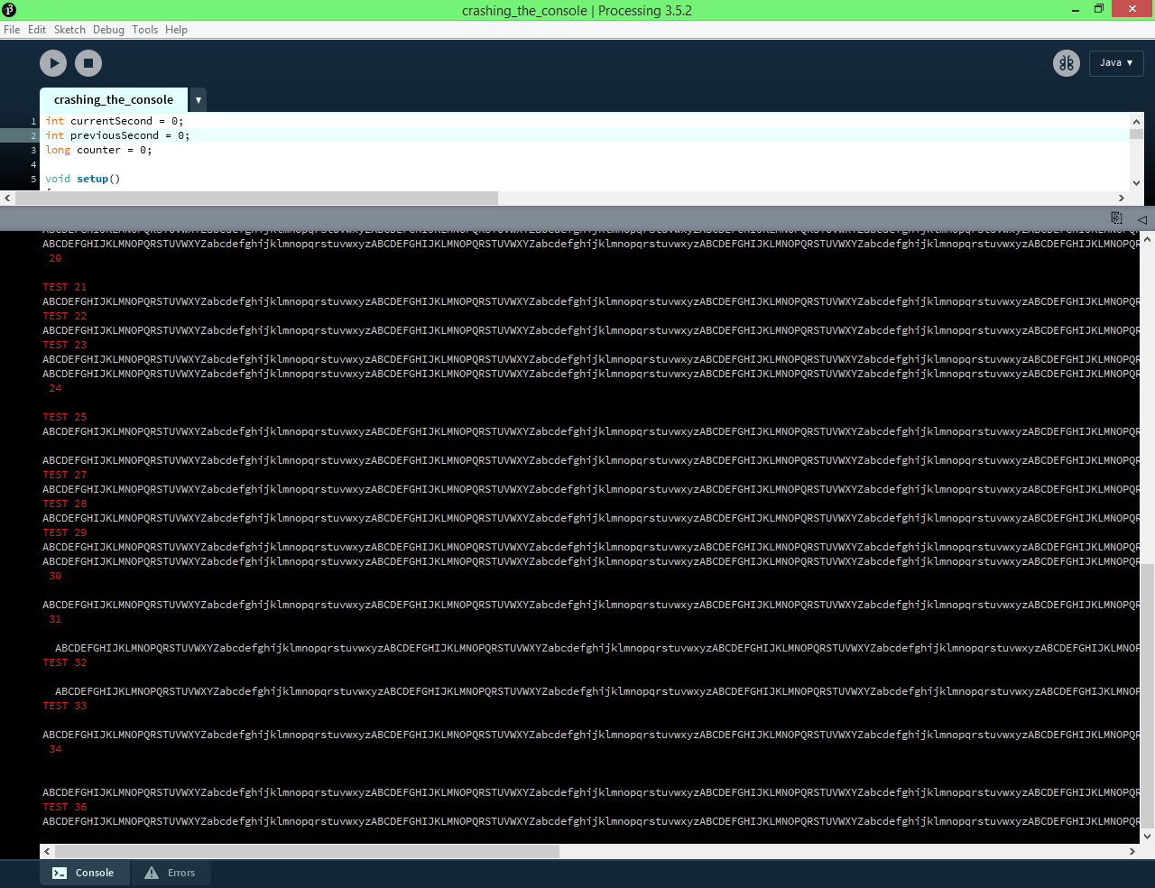 Console stops responding when System.err and System.out are heavily ...