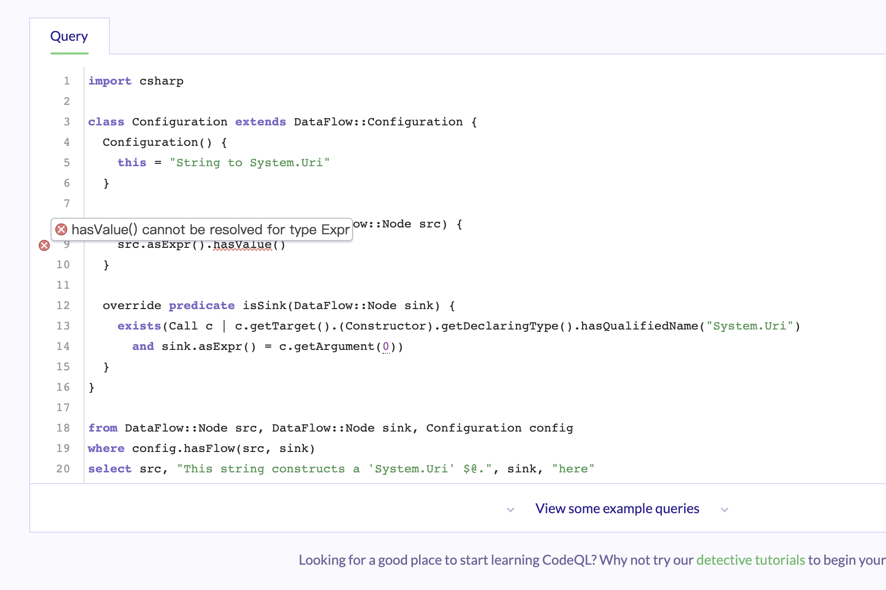 is the hasValue method deprecated of Expr · Issue #4848 · github/codeql · GitHub