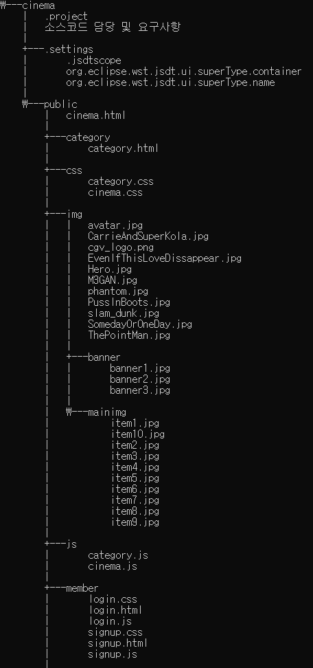 GitHub - Ga0Kwon/cinemaProject