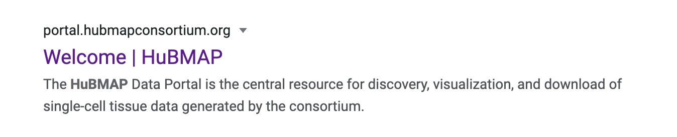 Change title of portal homepage · Issue #1315 · hubmapconsortium/portal-ui · GitHub