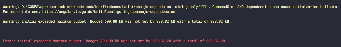 The suggested firebase emulator suite integration results in increased production bundle size ...