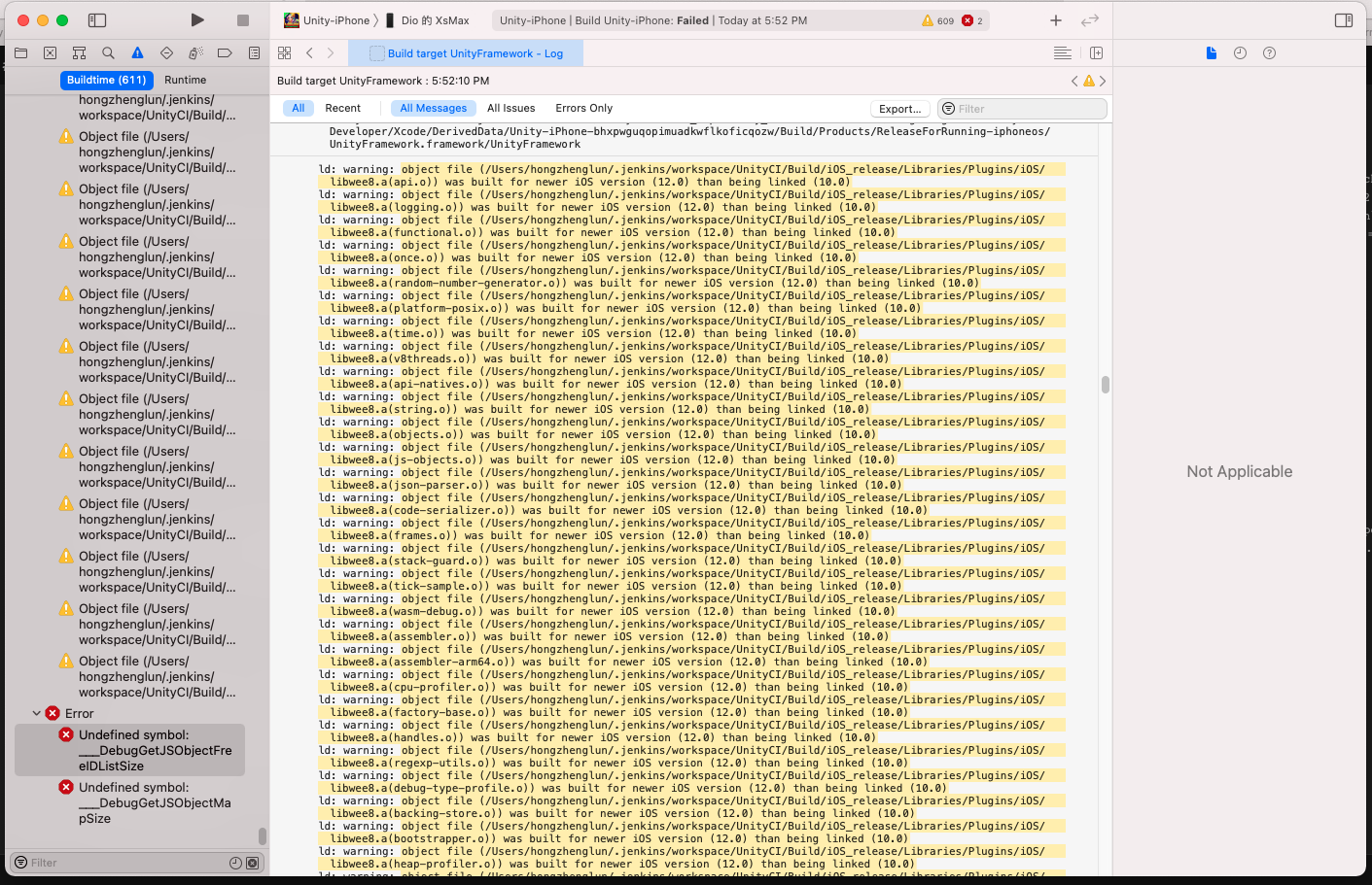 1.0.13版Unity輸出iOS的xcode後，xcode輸出版本會報錯 · Issue #226 · Tencent/puerts · GitHub