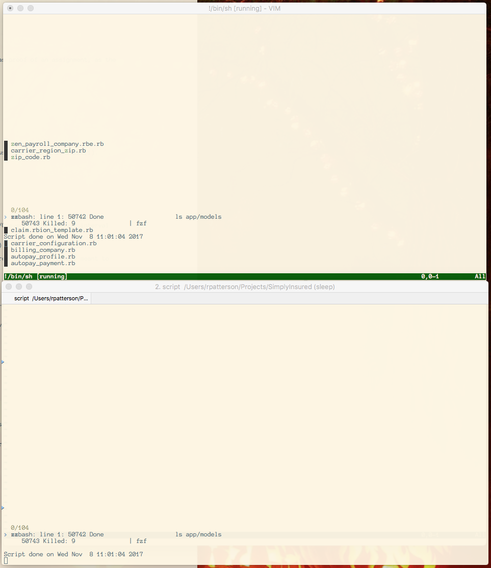 FZF and MacVim rendering issue · Issue #579 · macvim-dev/macvim · GitHub