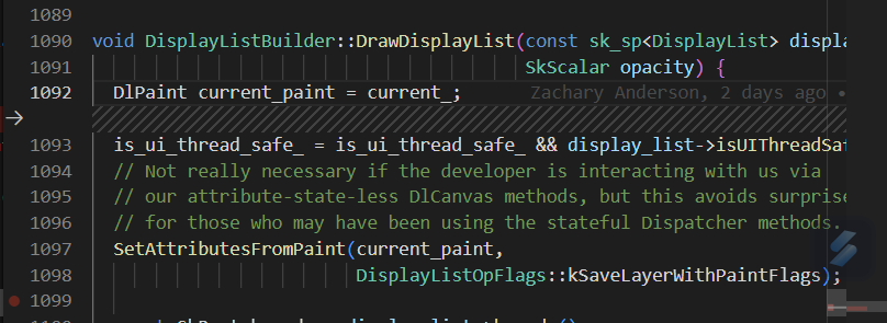 Unnecessary save/restore of attributes in DisplayListBuilder ... Unnecessary save/restore of attributes in DisplayListBuilder ...