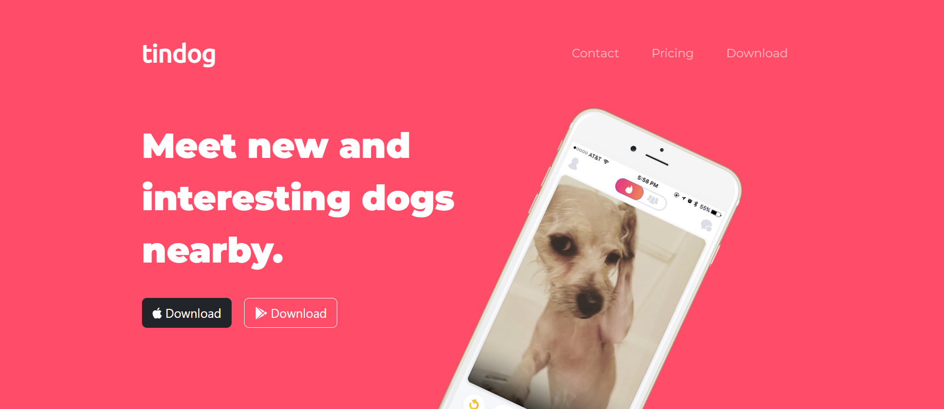 GitHub - kllaveya-jain/TinDog-Website: This is a sample fictitious ...