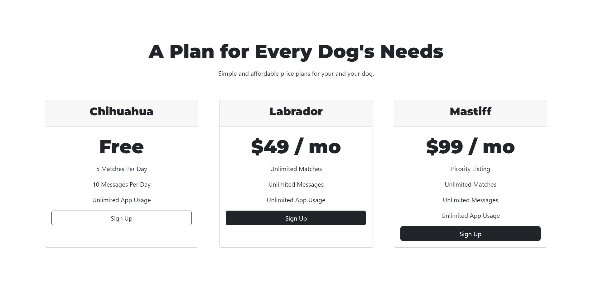 GitHub - kllaveya-jain/TinDog-Website: This is a sample fictitious dating website (albeit for dogs).