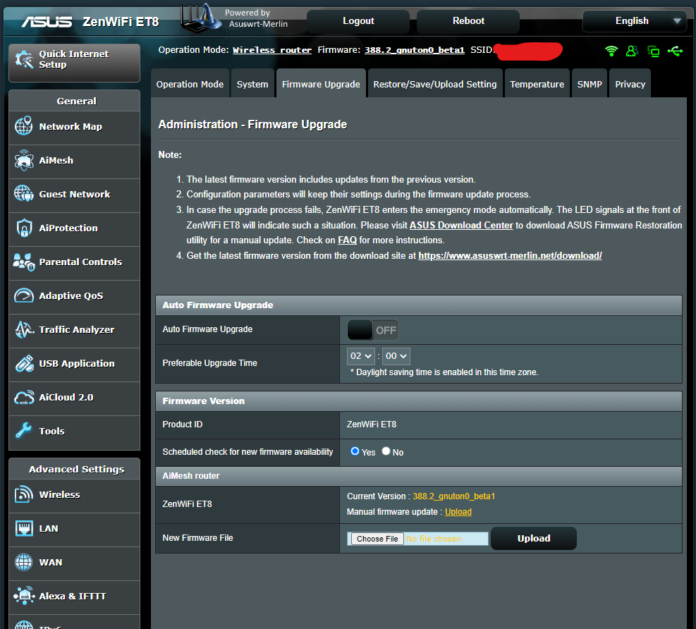 388.2 beta1 on ET8/RT-AXE95Q - firmware update only shows main router and no remote mesh nodes ...