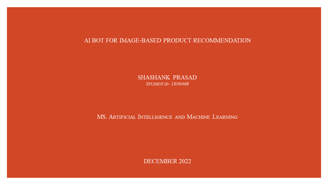 GitHub - prasad-shashank/AI_BOT_IMAGE_BASED_RECOMMENDATION