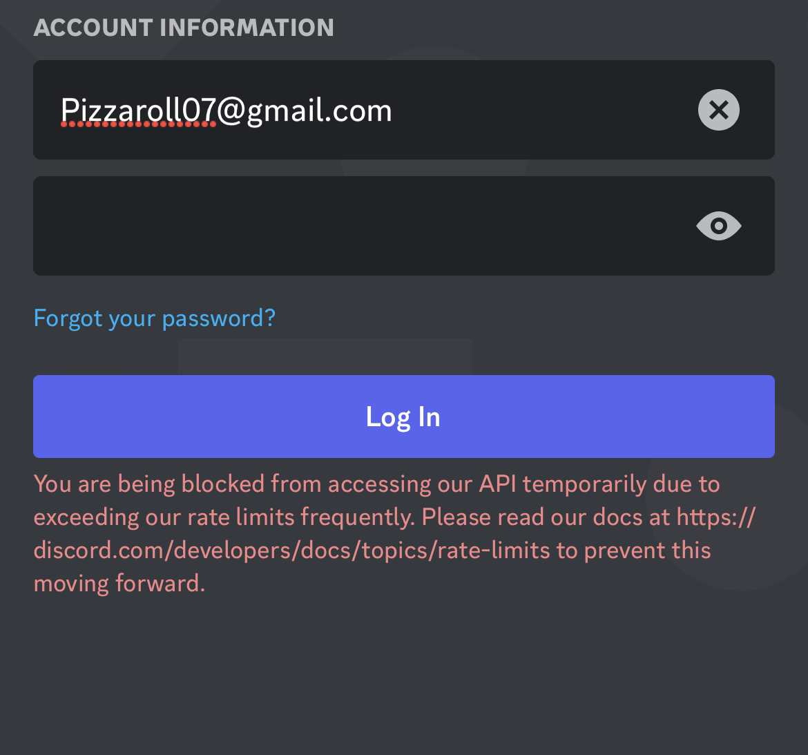 Being Blocked For Api When I Have No Clue What Ive Done · Issue 5801 · Discorddiscord Api 