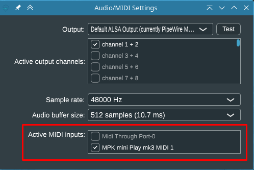 [Feature Request] Use JACK/PipeWire for MIDI input · Issue #452 · TheWaveWarden/odin2 · GitHub