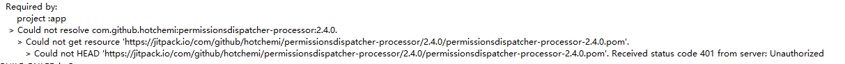 received status code 401 from server: unauthorized. · Issue #441 · permissions-dispatcher ...