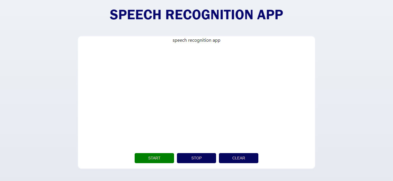 GitHub - MOHAMMADSHEHBAZ/Speech-Recognition-App: speech-recognition -app