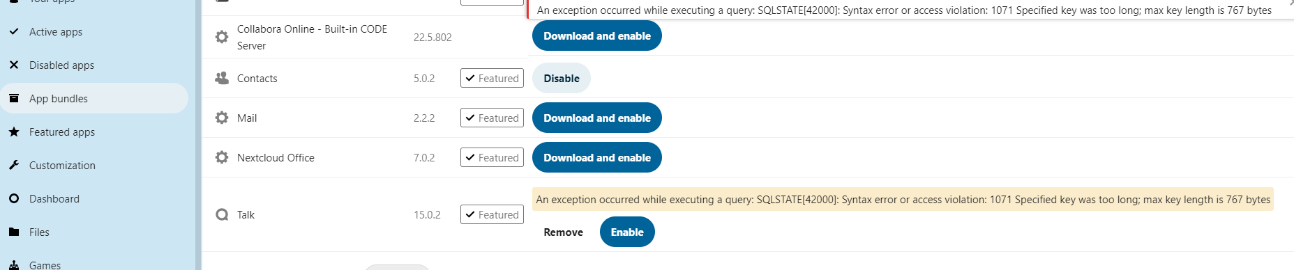 install talk 15.0.2 erro · Issue #8496 · nextcloud/spreed · GitHub