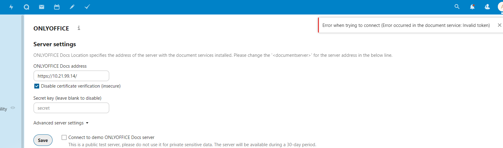 Nextcloud Cannot Connect To Only Office · Issue 747 · Onlyoffice Onlyoffice Nextcloud · Github