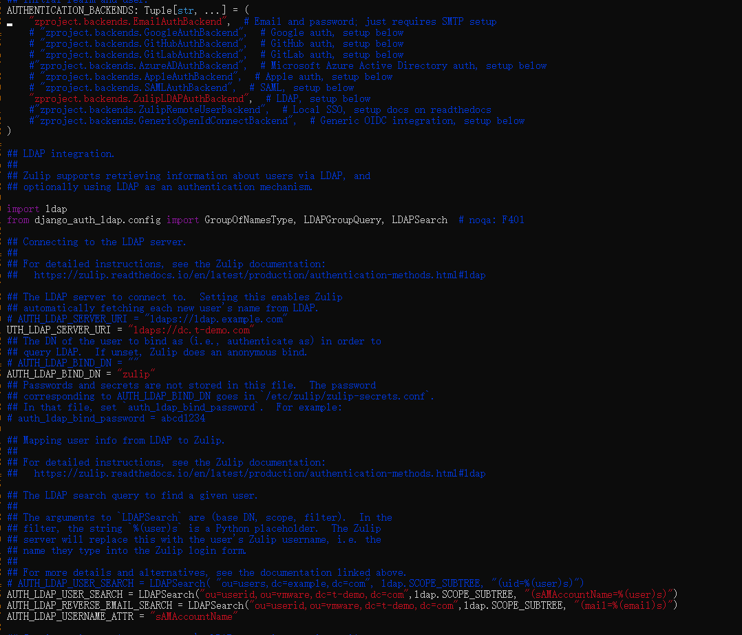 zulip 6.0 error in ldap · Issue #24100 · zulip/zulip · GitHub