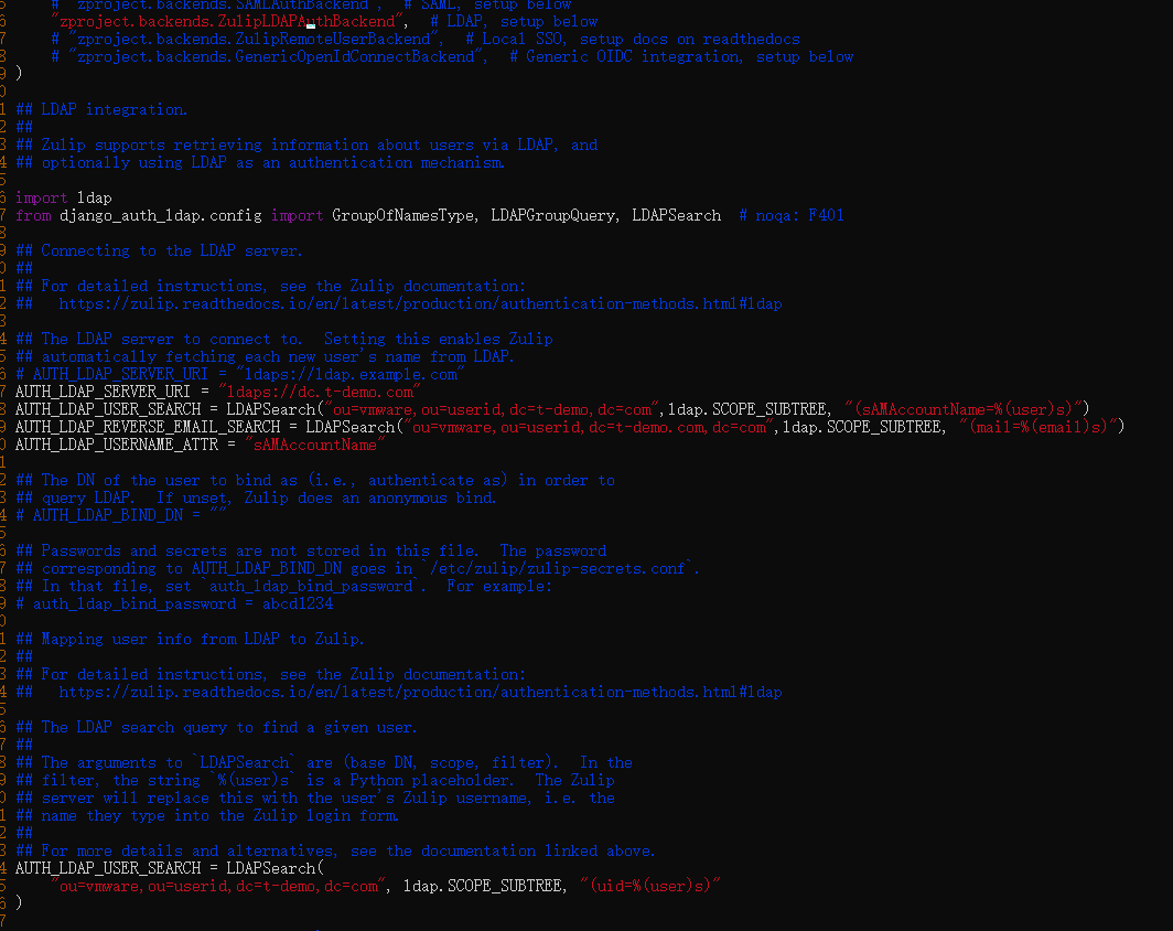 Users cannot be synchronized using ldap function · Issue #24369 · zulip/zulip · GitHub