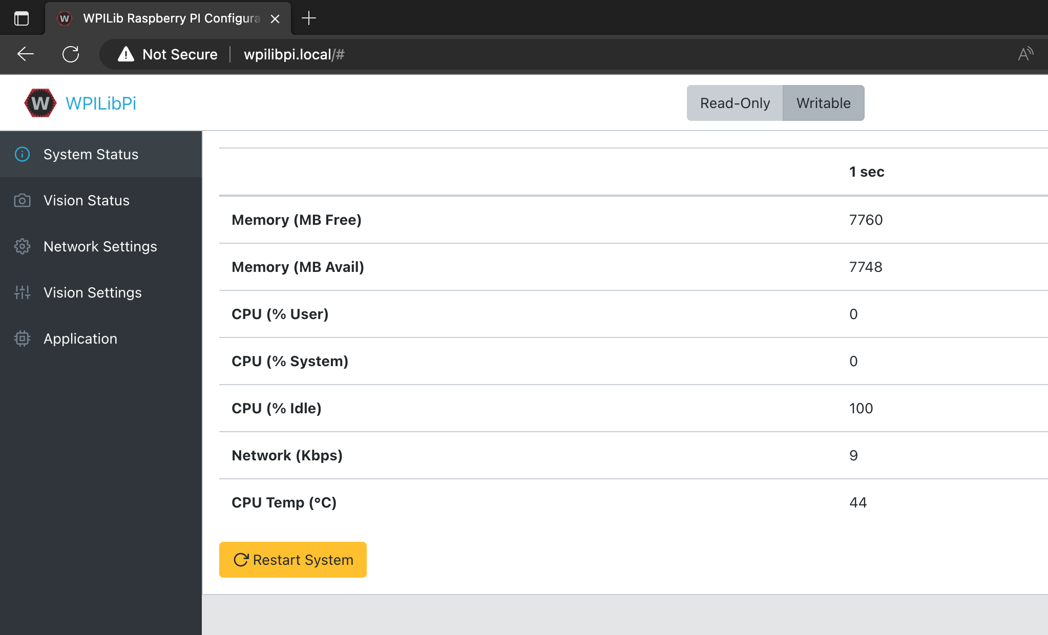 Romi not available on WPILibPi -Romi image · Issue #2239 · wpilibsuite/frc-docs · GitHub