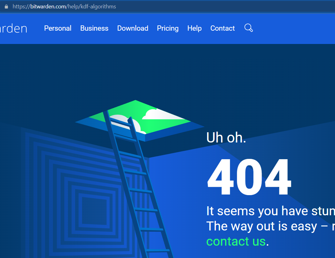 KDF iterations Help page- Error 404 · Issue #4759 · bitwarden/clients · GitHub