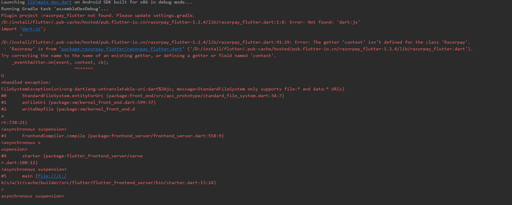Try correcting the name to the name of an existing getter, or defining a getter or field named ...