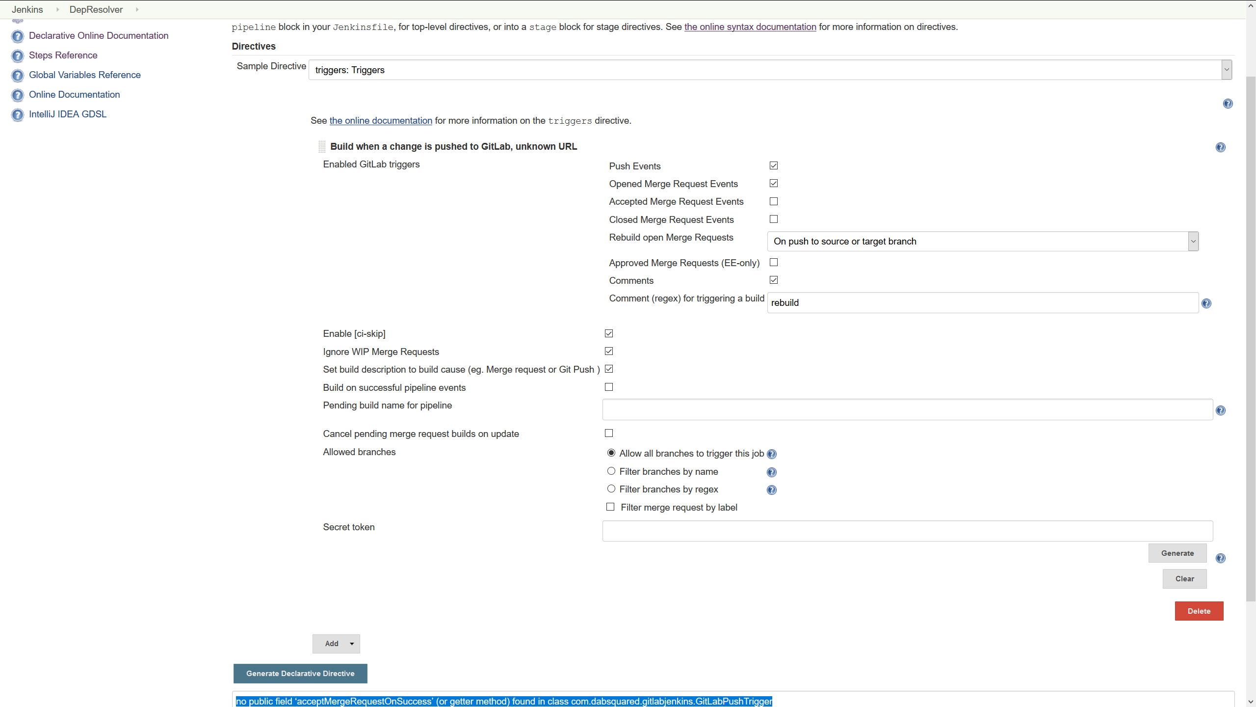 "No public field" error in Declarative Definition Generator · Issue #819 · jenkinsci/gitlab ...