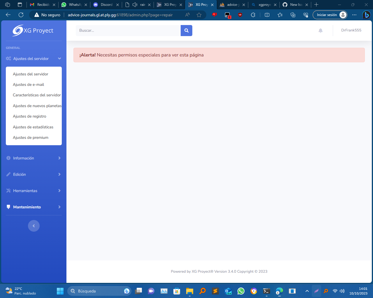Issue with the admin panel. · Issue #578 · XGProyect/XG-Proyect-v3.x.x · GitHub