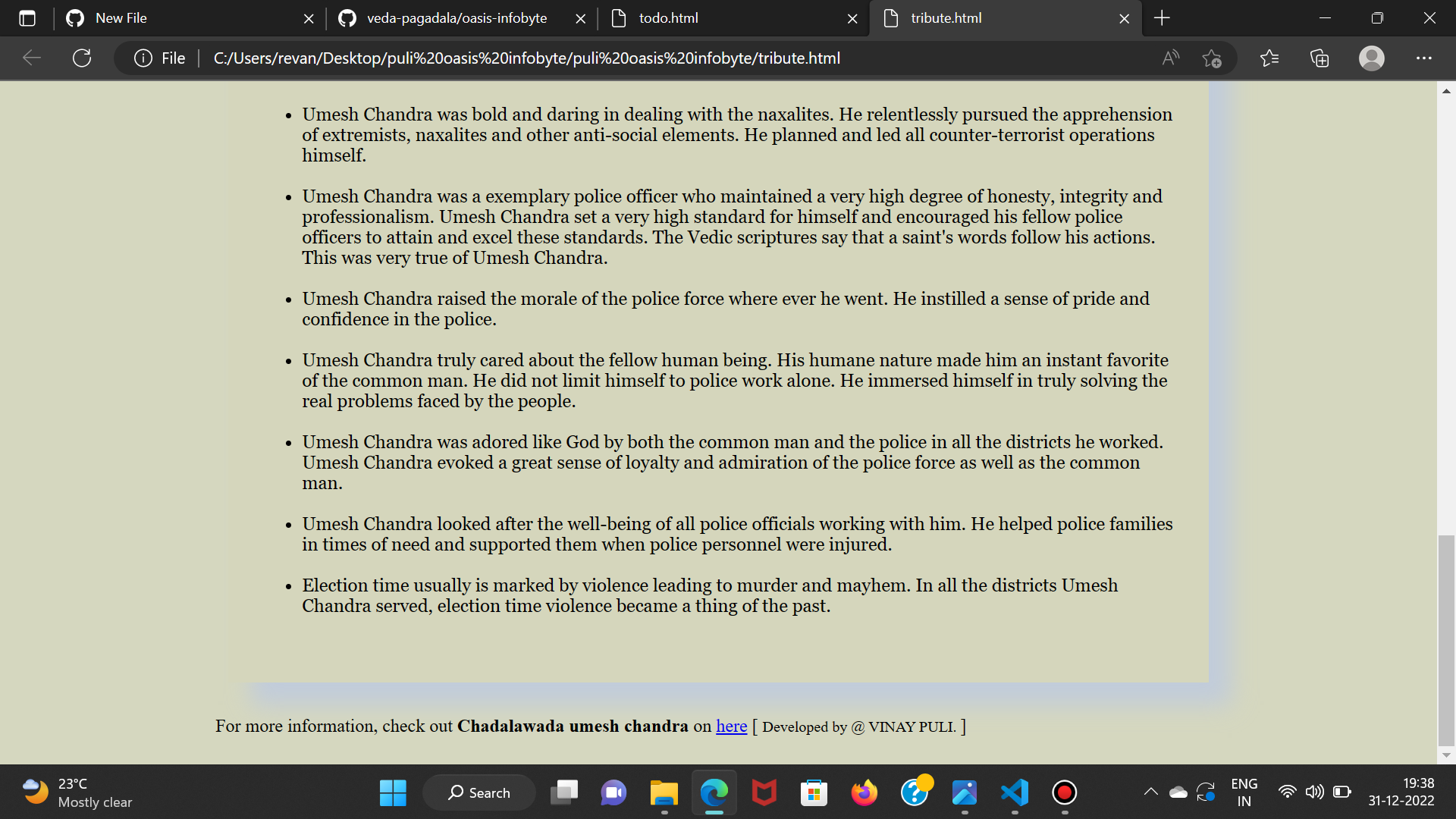 Github Vinaypuli7 Oasis Project