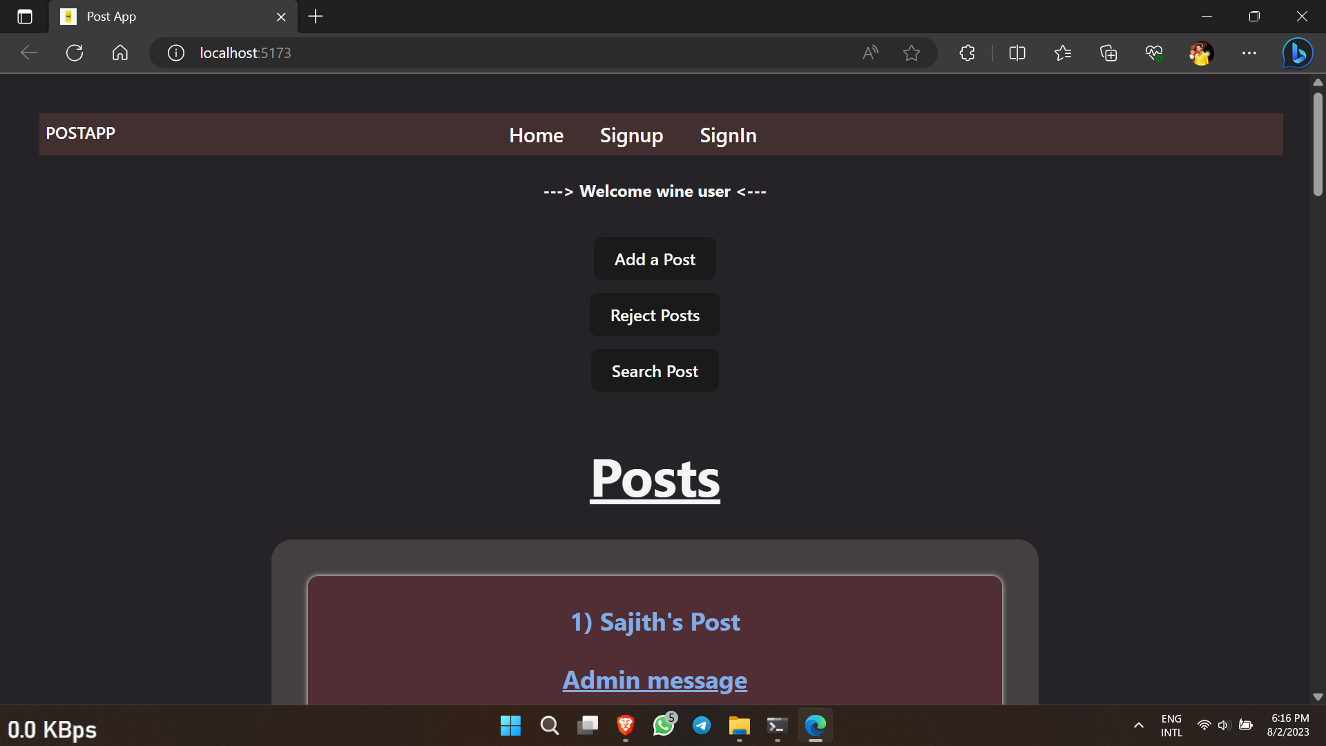 GitHub - sajithmym/PostApp_FullStack