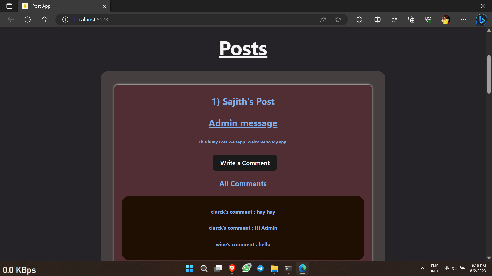 GitHub - sajithmym/PostApp_FullStack