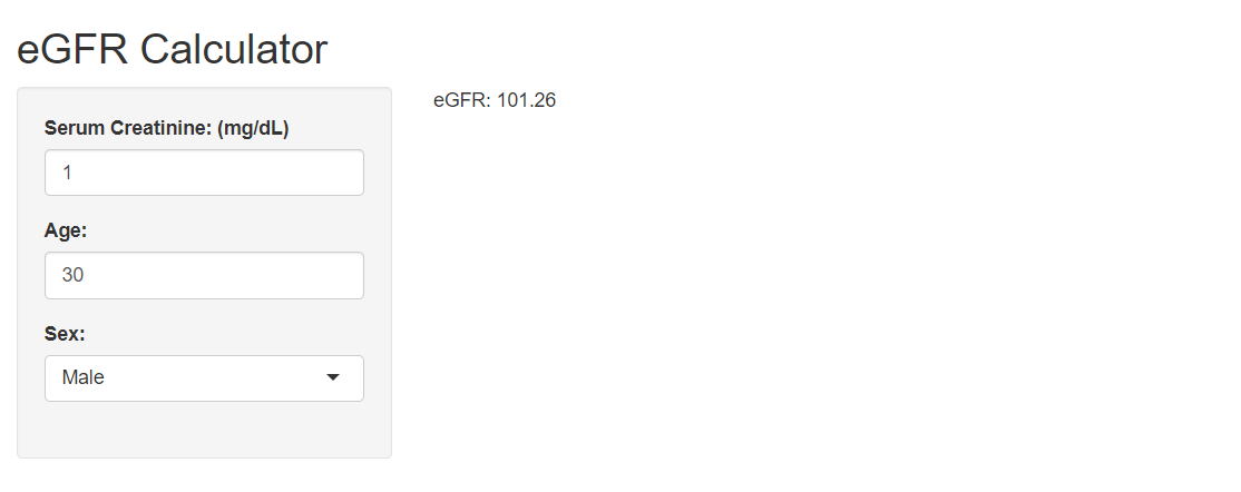 GitHub - sentfromthehub/shiny-eGFR: A Shiny app in R to estimate GFR from serum creatinine, age ...