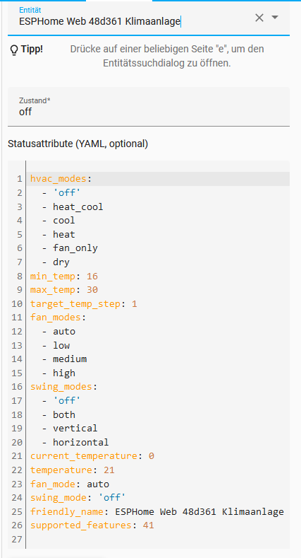 Esphome Climate Fujitsu Ac Quiet Mode · Issue 4575 · Esphome Issues · Github
