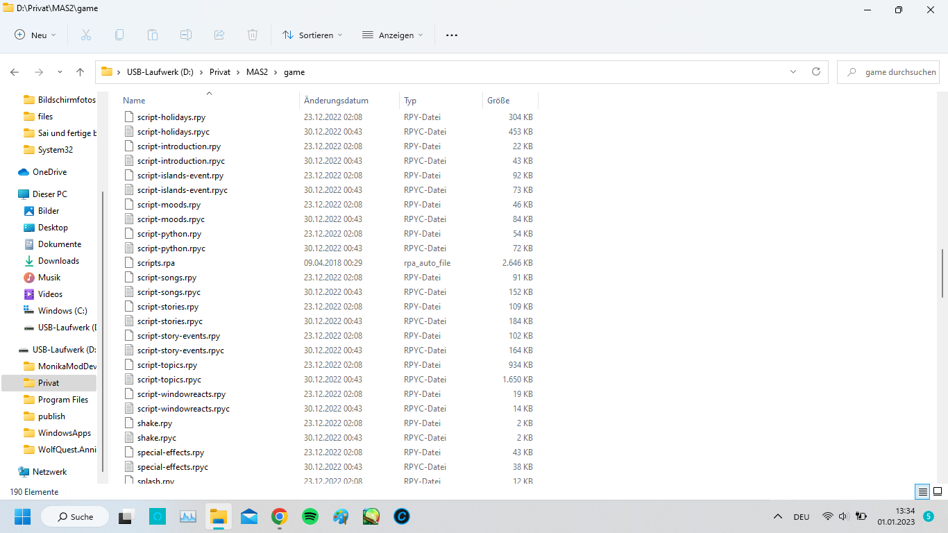 Error message when opening game afer New Years · Monika-After-Story ...