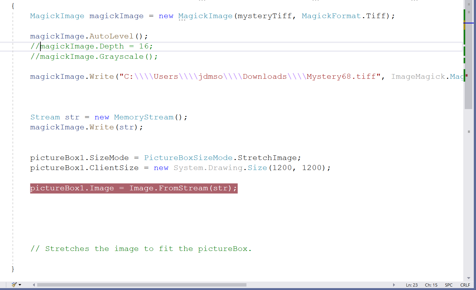 ImageMagick is incorrectly reading a tiff image as black and white when it should be gray scale ...