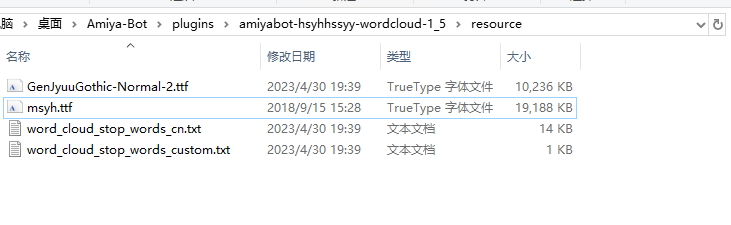 报错 · Issue #1 · hsyhhssyy/amiyabot-hsyhhssyy-wordcloud · GitHub