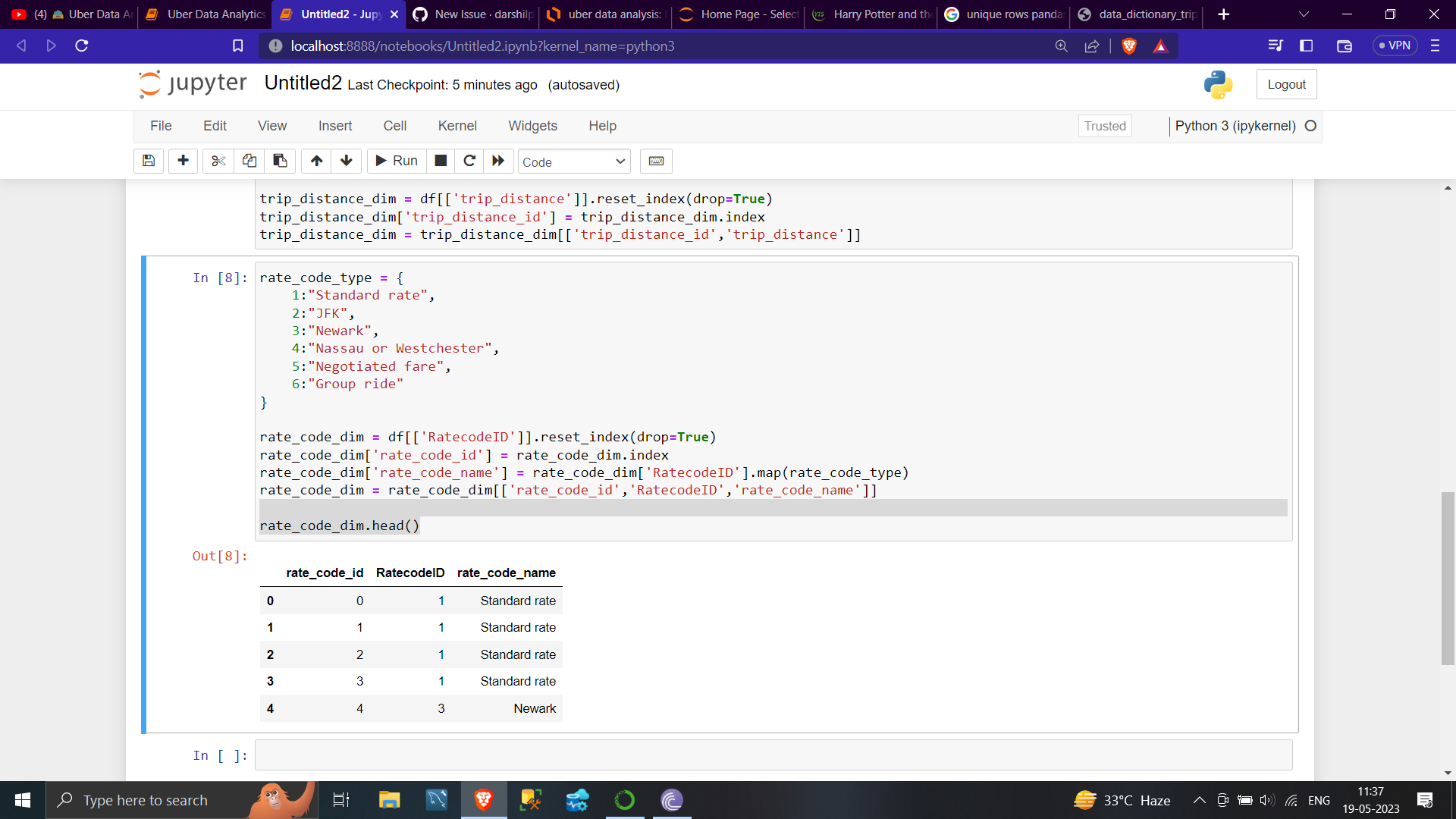 Issue with rate_code_dim df · Issue #1 · darshilparmar/uber-etl-pipeline-data-engineering ...