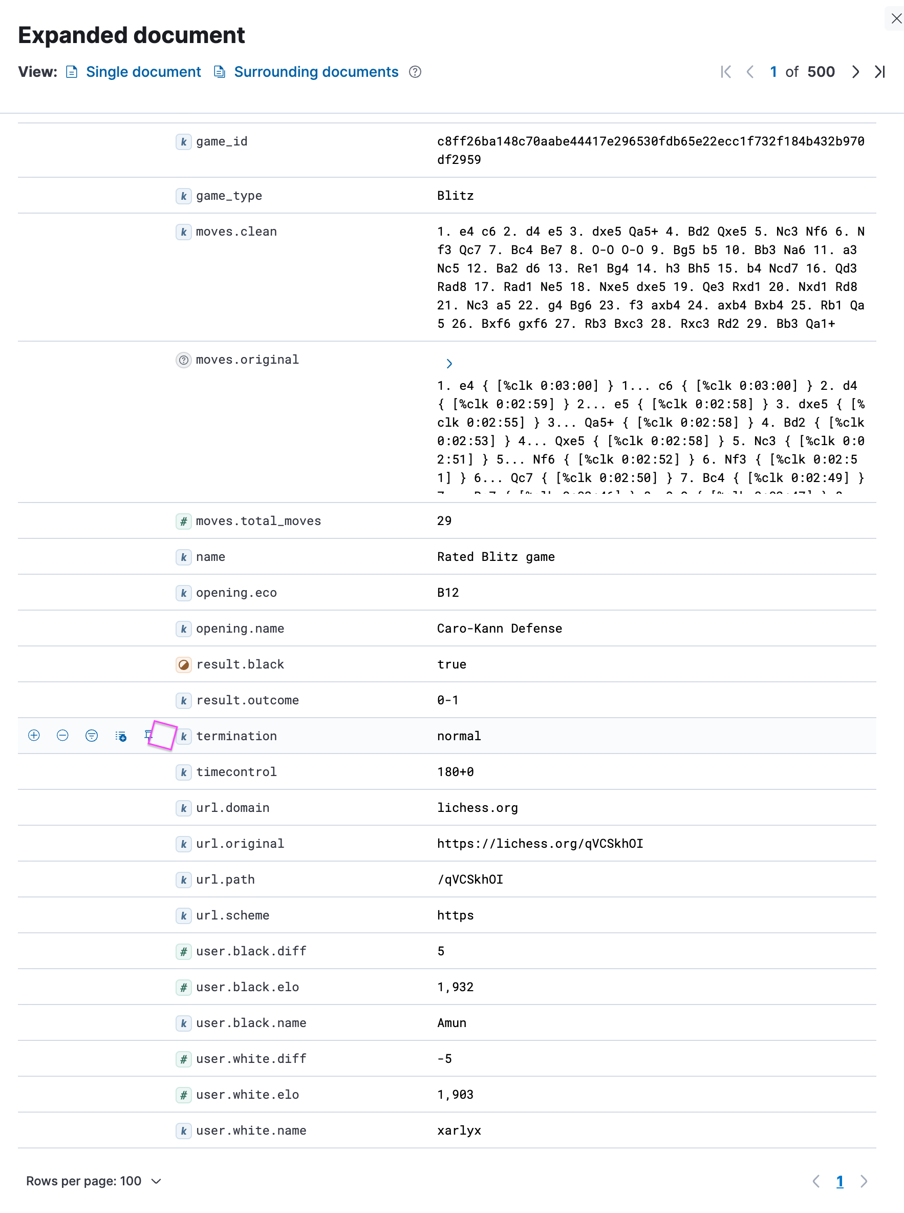 In Discover Document Flyout allow `Create Lens` from field, like in the field list on the left ...