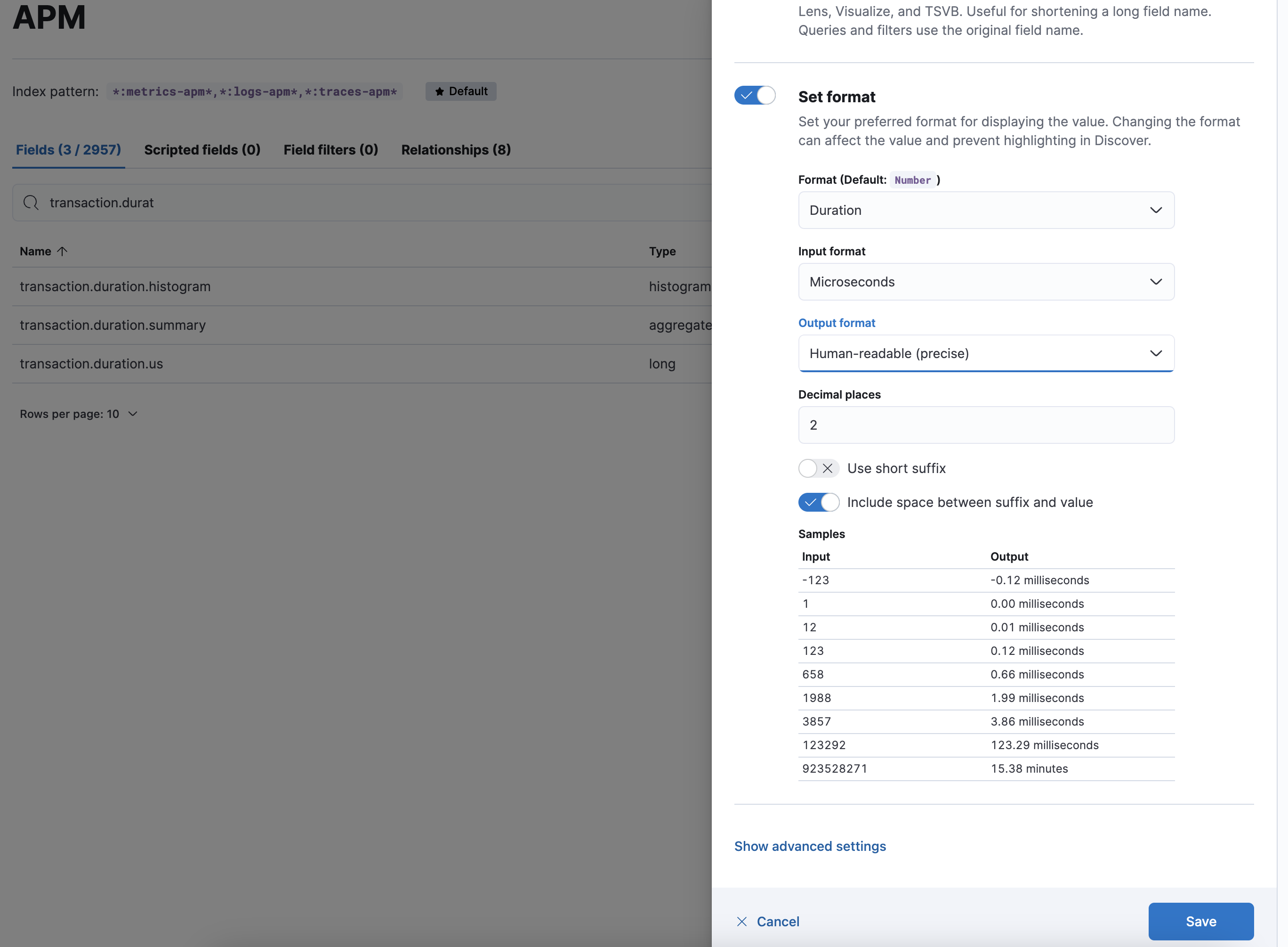 [Security Solution] Set pretty formatting for duration metrics on the rule monitoring dashboard ...