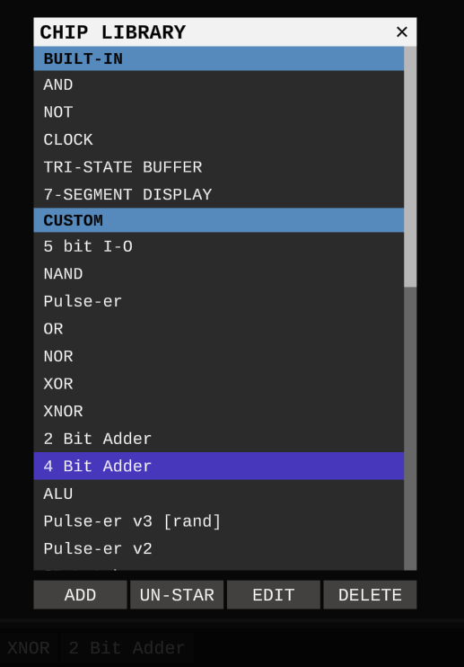 Starred Chips Display Issue. · Issue #118 · SebLague/Digital-Logic-Sim · GitHub