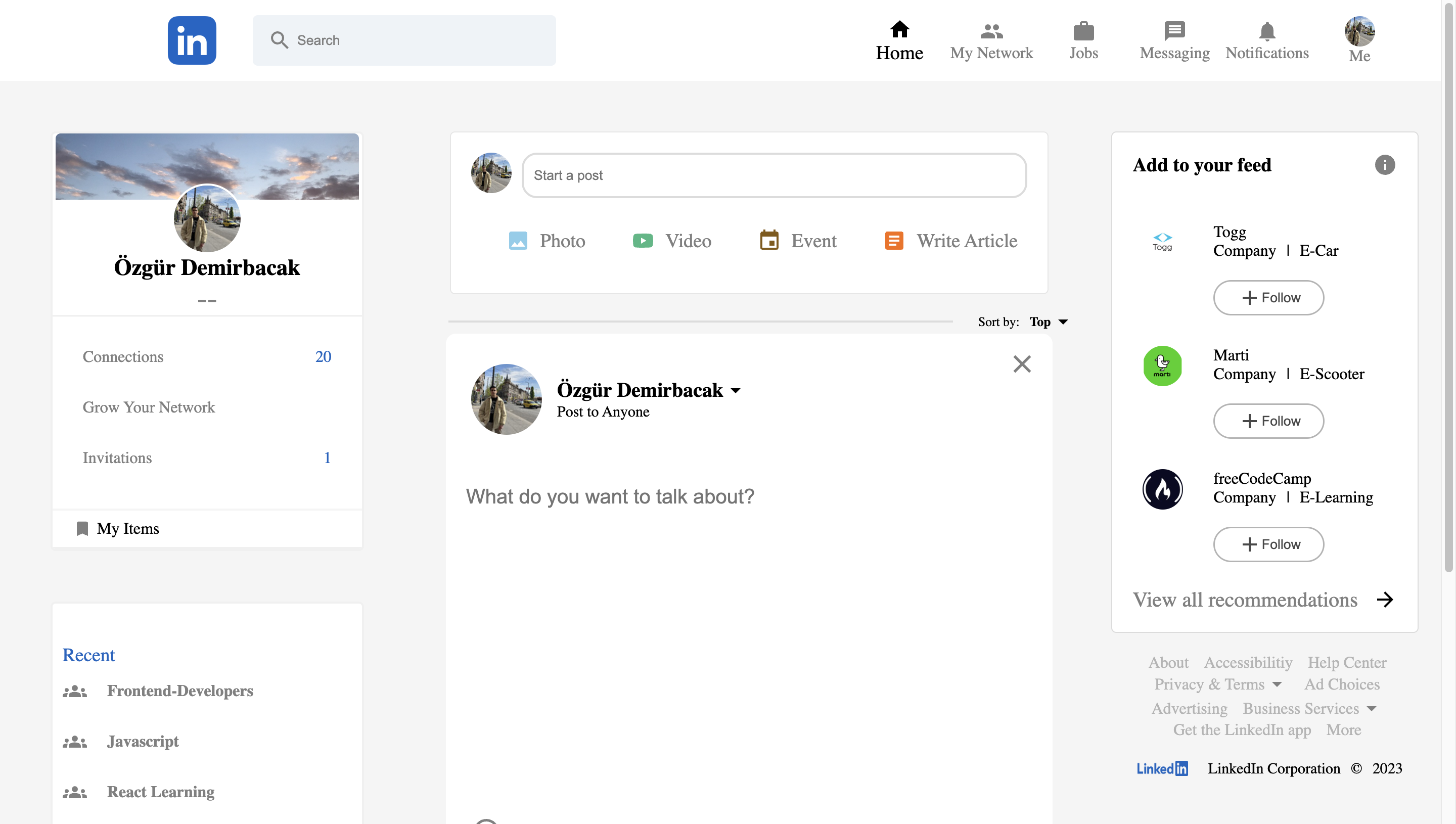 GitHub - OzgurDevFolio/LinkedIn-App: "Discover a personalized digital space that showcases your ...