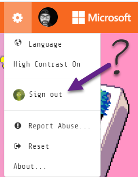 Sign out of GitHub vs Profile isn't clearly differentiated in the UI ...