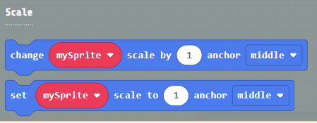 Sprite scaling blocks need doc pages · Issue #4562 · microsoft/pxt-arcade · GitHub