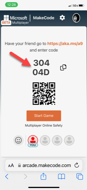 multiplayer: don't line-wrap join code on mobile · Issue #5373 · microsoft/pxt-arcade · GitHub