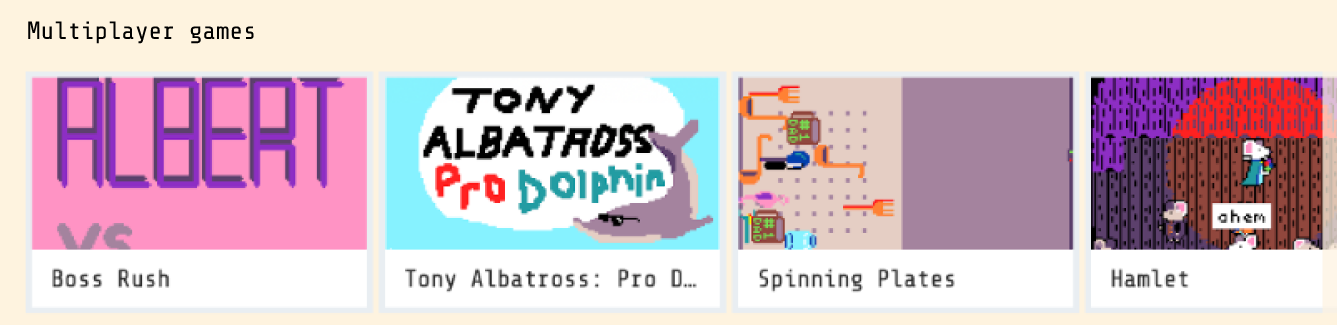 Multiplayer Add Row Of Multiplayer Games To Arcade Home Page · Issue 