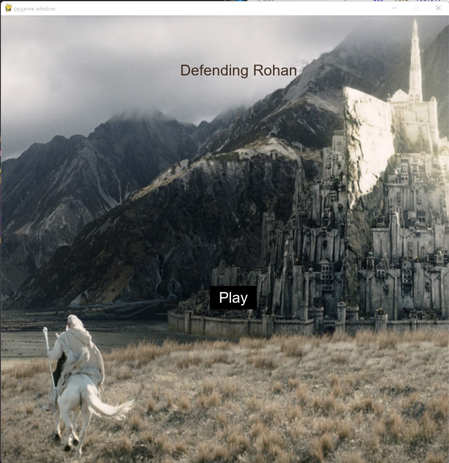 GitHub - JiHoonKwonfromSeoul/WOR: war of rohan made by pygame