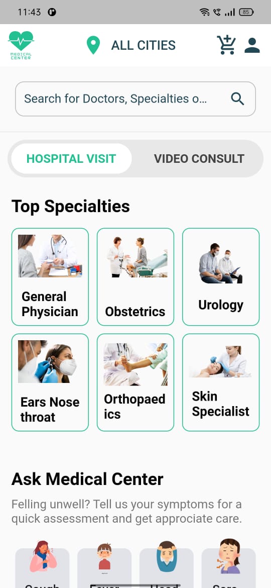 GitHub - HinalGhelani/Medical-Center-App